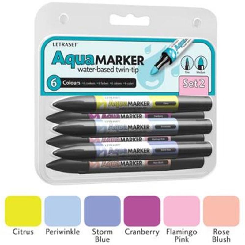 Letraset AquaMarker 6 Pack - Set 2