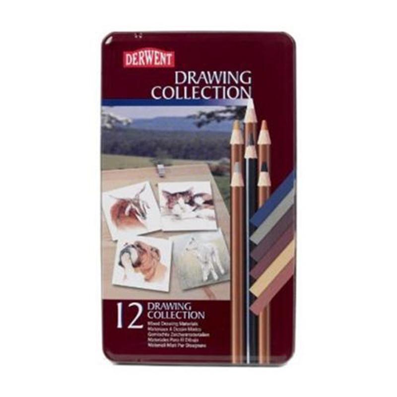 Derwent Drawing Collection - Tin of 12
